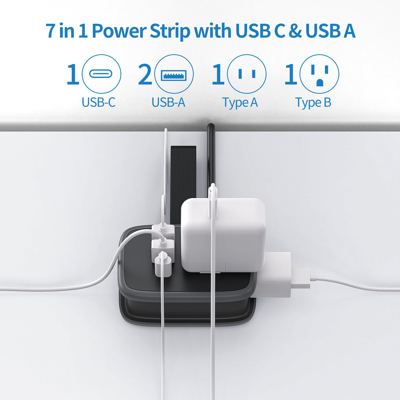 Ntonpower New Pocket Power Strip 2 Outlets 3 USB Ports - Ntonpower